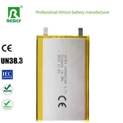 China Lithium Ion Battery Cell 3.7V 5000mAh 18.5Wh Rechargeable Li-polymer Battery Pack for sale