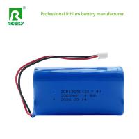 China 18650 Lithium Ion Battery Pack 7.4V 2000mAh 14.8Wh Rechargeable Li-ion Battery for Heated Insoles and Wearables for sale