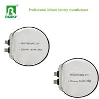 China Round Lithium Cells 50350 45350 3.7v 460mAh 500mAh 1.85wh Rechargeable Lithium Ion Polymer Battery for sale
