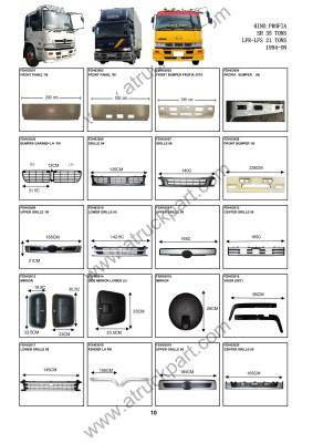 China HINO PROFIA Truck Spare Parts accesories body parts for sale