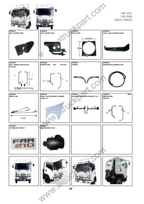 China ISUZU FRR210 FRR190 Truck Spare Parts accesories body parts for sale