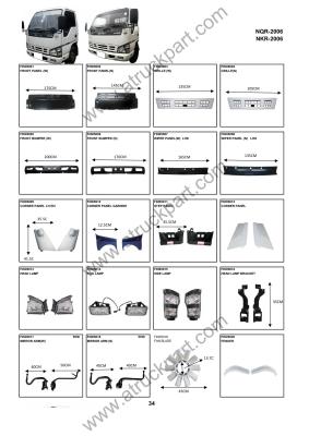 China ISUZU NQR NKR 150 2006 600P Truck Spare Parts accesories body parts for sale