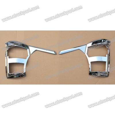 China Chrome Corner Lamp Cover For ISUZU NQR NKR 150 600P Truck Spare Body Parts for sale