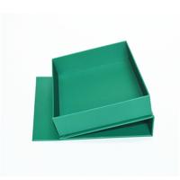 China Green Magnetic Closure Gift Boxes Art Paper Printing Logo Without Insert for sale
