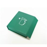 China Green Magnetic Closure Gift Boxes Art Paper Printing Logo Without Insert for sale