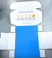 China White Corrugated Mailing Box Hot Stamping Rectangular Folding Carton Cardboard Gift Packaging for sale