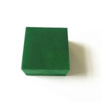 China Oem Green Velvet Jewelry Box With LED Light Earring Box Packaging for sale