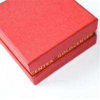 China Foam Insert Jewelry Paper Box Multifunctional Red Hat Box With Gold Foil Logo for sale