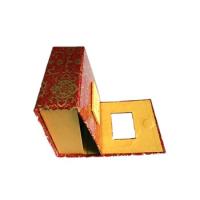 China Magnetic Closure Paper Jewelry Gift Boxes Twin Doors Opening Foam Velvet Insert for sale