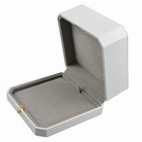 China Gold Foil Logo Velvet Jewelry Gift Boxes Push Button Embossed Paper Type for sale