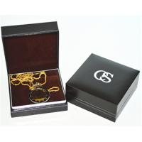 China Black Color Jewelry Plastic Gift Box Velvet Insert Silver Card Boarder Bangle Box for sale