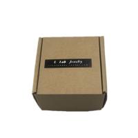 China Khaki Paper Jewelry Gift Boxes Foldale Corrugated Carton Cardboard Mailer for sale
