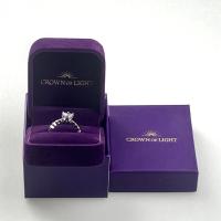 China Square Paper Ring Box Set For Jewelry Packaging Custom Logo Gold Foil for sale