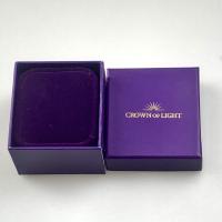 China Square Paper Ring Box Set For Jewelry Packaging Custom Logo Gold Foil for sale