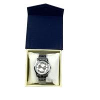 China Irregular Magnetic Closure Texture Paper Watch Box With Foam Pillow for sale
