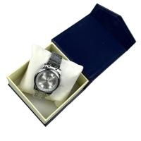 China Irregular Magnetic Closure Texture Paper Watch Box With Foam Pillow for sale