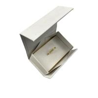 China Collapsible Paper Jewelry Gift Boxes With Foam Velvet Insert Gold Foil Logo for sale