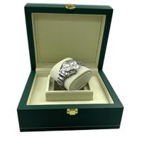 China Plastic Deluxe Jewelry Gift Boxes With Pearl Velvet Insert PU Leather Watch Box for sale