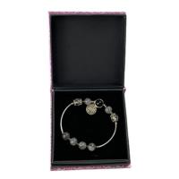 China Purple Clam Shell Paper Jewelry Gift Boxes With Foam Velvet Insert Bangle Packing for sale