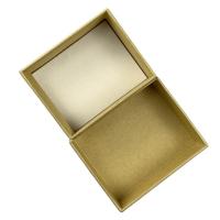 China Vellum Paper Gift Hat Box With Embossed Foam Velvet Insert for sale