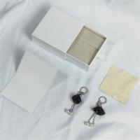 China Jewelry Drawer Slide Paper Box With Velvet Bag Paper Card CMYK Printed Romantic For Necklace Earring Ring for sale