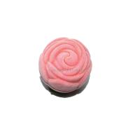 China Mini Rose Shape Pink Velvet Jewelry Gift Boxes For Party Valentine for sale