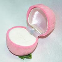 China Mini Rose Shape Pink Velvet Jewelry Gift Boxes For Party Valentine for sale