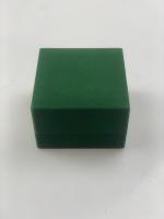 China Green Sqaure Velvet Earring Box Shining LED Light For Jewelry Packaging Display Valentine Wedding for sale