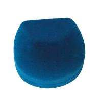 China CMYK Jewelry Packaging Boxes Sea Blue Unique Shape Velvet Foam Insert for sale