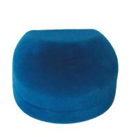 China CMYK Jewelry Packaging Boxes Sea Blue Unique Shape Velvet Foam Insert for sale