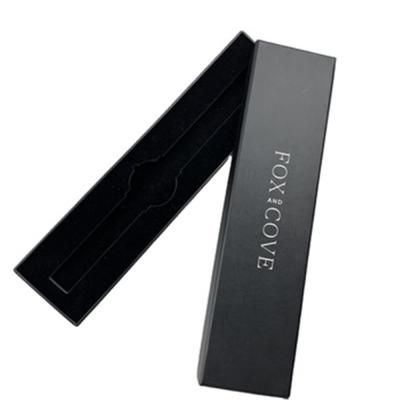 China Black Watch Paper Hat Box With EVA Velvet Insert Paper Gift Box for sale