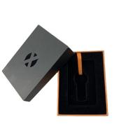 China Modern Paper Gift Hat Box Uv Coating Logo With Eva Black Velvet Insert for sale