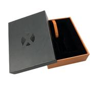 China Modern Paper Gift Hat Box Uv Coating Logo With Eva Black Velvet Insert for sale
