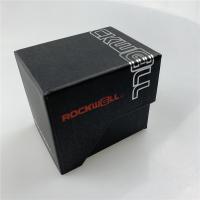 China Irregular  Hat Box Paper Watch Box With Black Foam Insert Silver Foil Logo for sale