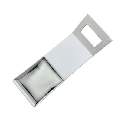 China White Foldable Paper Watch Box With Pillow Gift Paper Jewelry Box for sale