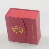 China Paper Gift Box Red Square Gold Foil VelVet Insert Bangle Letter Magnetic Lid For Gift Packaging for sale