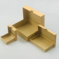 China Paper Gift Box Custom Logo Printed Khaki Square Rectangle Kraft Paper Gift Packaging Birthday Valentine Party for sale
