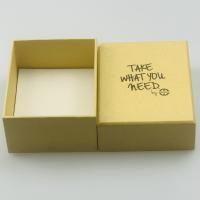 China Paper Gift Box Khaki Rectangle Rigid Cardboard Hot Stamping Logo Blank Insert For Party Birthday Gift Packaging for sale