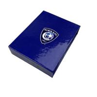 China Blue Football Baby Playing Cards Magnetic Closure Gift Box 8*10*2.5cm for sale
