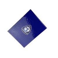 China Blue Football Baby Playing Cards Magnetic Closure Gift Box 8*10*2.5cm for sale
