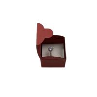 China Custom color Paper Jewelry Gift Boxes Folder With Foam Velvet Insert Ring Box Packaging for sale