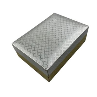 China Pendant Paper Jewelry Gift Boxes Silver Gold Cardboard With Velvet Insert for sale