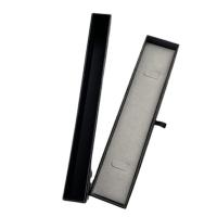China Drawer Paper Jewelry Box With Silver Foil Logo Pearl Fleece Insert Necklace Gift Box for sale