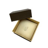 China OEM Paper Jewelry Gift Boxes With Velvet Insert Gold Foil Logo for sale