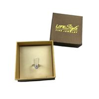 China OEM Paper Jewelry Gift Boxes With Velvet Insert Gold Foil Logo for sale