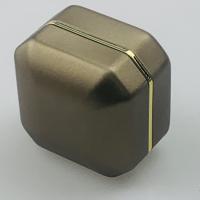 China Luxury Paper Jewellery Packaging Boxes Special Square Led Light Golden PU Leather With Soft Velvet Insert for sale