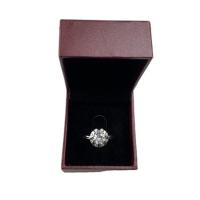 China Embossed Paper Jewelry Gift Boxes With Velvet Insert Custom Logo for sale