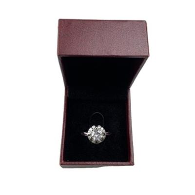 China Embossed Paper Jewelry Gift Boxes With Velvet Insert Custom Logo for sale