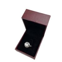 China Embossed Paper Jewelry Gift Boxes With Velvet Insert Custom Logo for sale