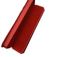 China Rectangle Velvet Jewelry Gift Boxes With Ribbon Rhombus Corner Plastic Necklace Box for sale